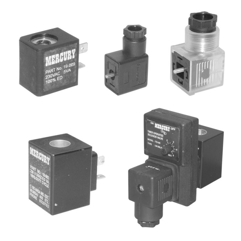 Solenoid Coils, Connector And Time Operated Coils - mercury india